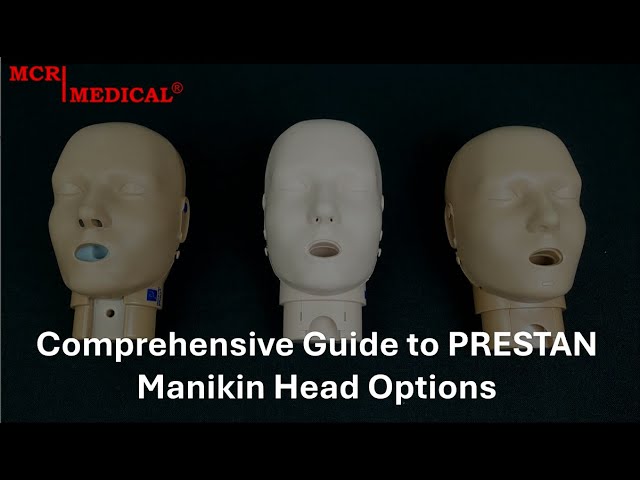 PRESTAN Jaw Thrust CPR Manikin Head, 4-Pack, Dark Tone | MCR Medical ...