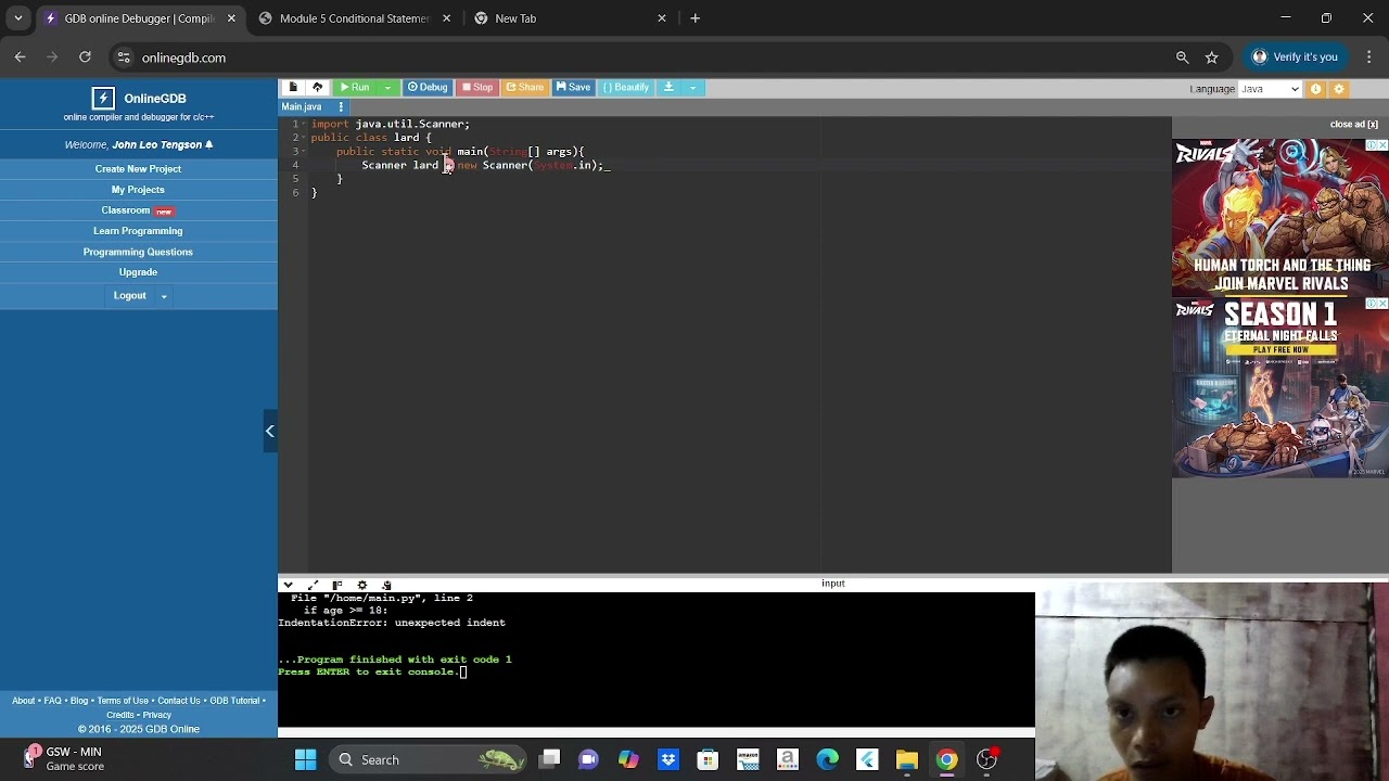 Module 5: Conditional Statements (If-Else Statement)