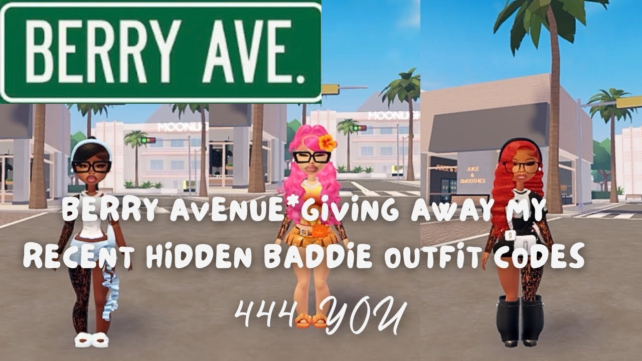 BERRY AVENUE*Giving Away My Recent Hidden Baddie Outfit Codes 444 YOU