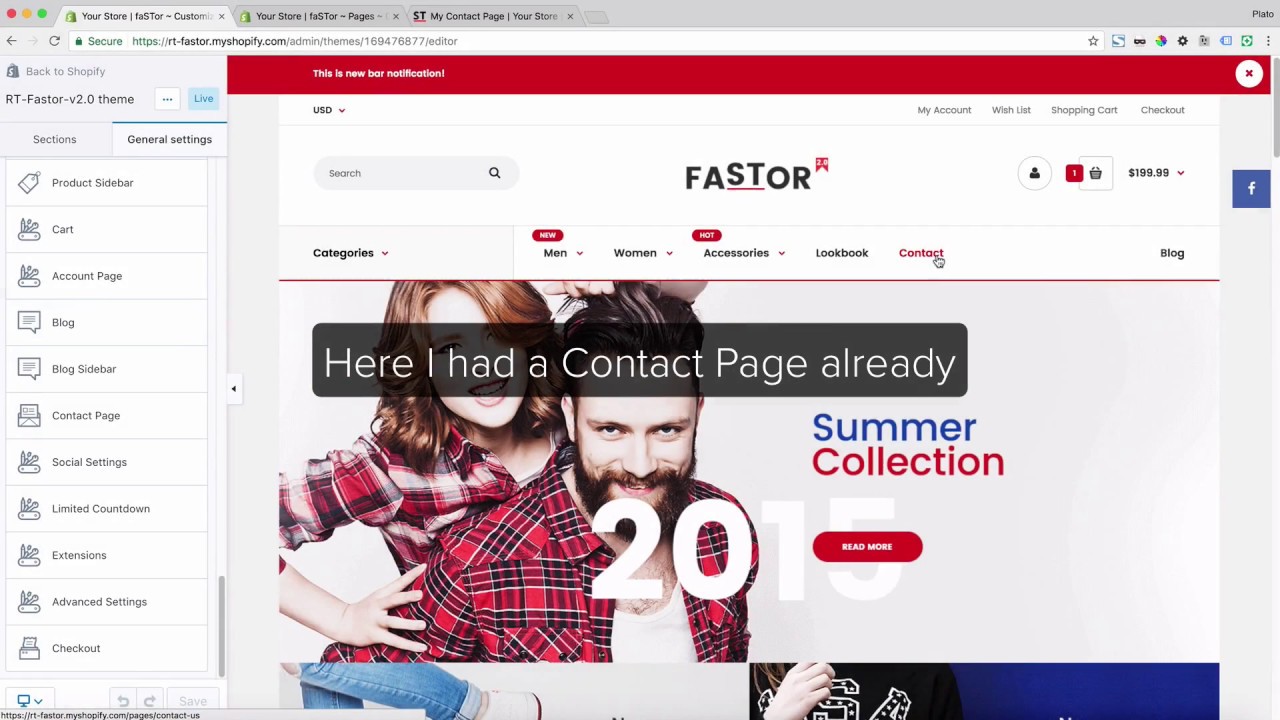 Fastor - General - Contact Page