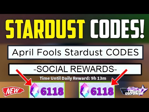NEW Stardust CODES - ALL STAR TOWER DEFENSE CODES 2023 - ASTD CODES
