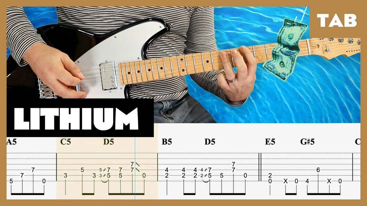 Nirvana - Lithium - Guitar Tab | Lesson | Cover | Tutorial