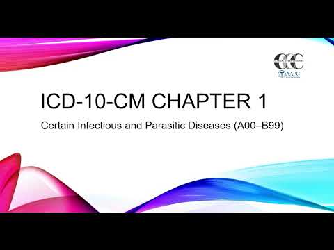 Lesson 6 Part 1: ICD-10--CM Chapter 1 Infectious and Parasitic Diseases
