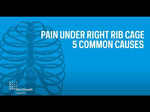Common causes of pain under the right rib cage