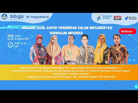 Webinar IKM : Analisis Hasil Rapor Pendidikan dalam Implementasi Kurikulum Merdeka