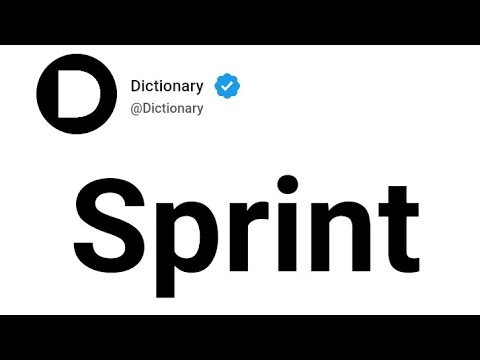 Sprint Meaning In English
