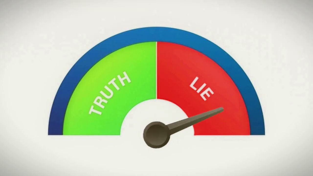 Lie detector meme template: LIE