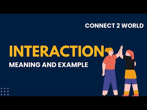 What Does interaction Means || Meanings And Definitions With interaction in ENGLISH