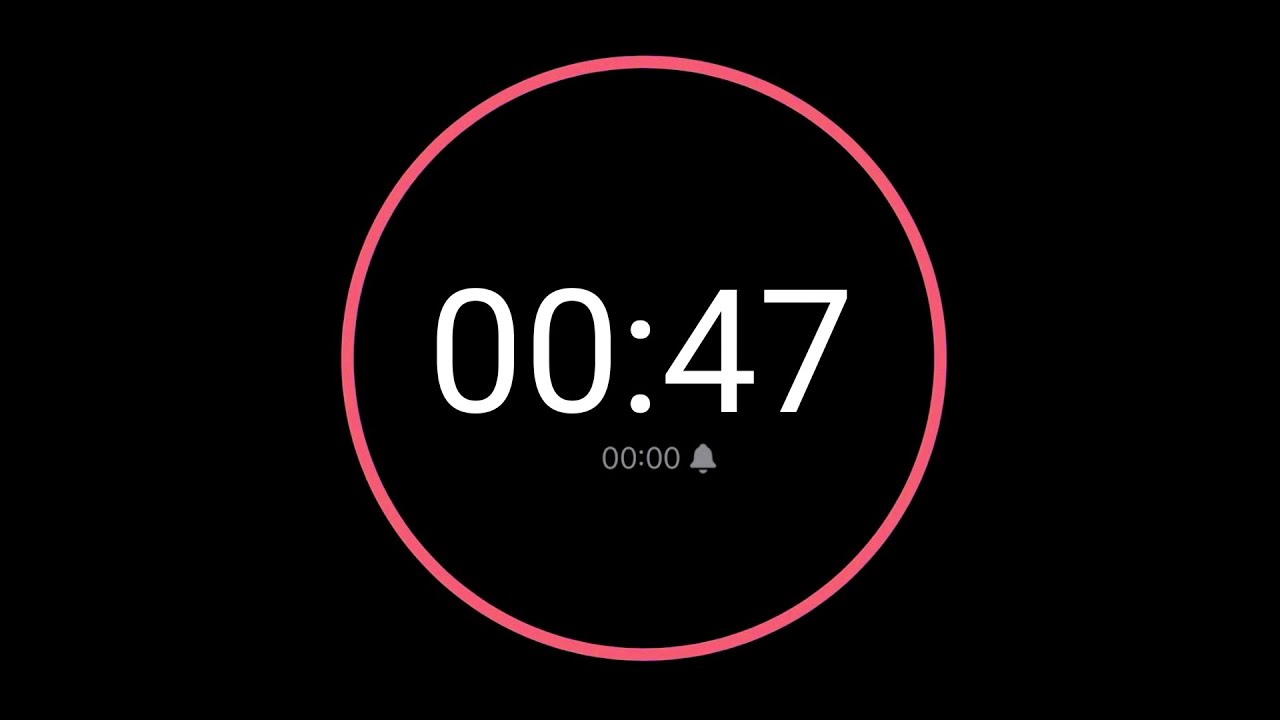 47 Second Countdown Timer / iPhone Timer Style