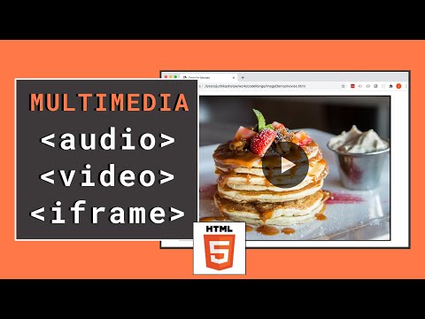 [HTML-Tutorial-17] video, audio & iframe Elements | Multimedia | Web Development For Beginners