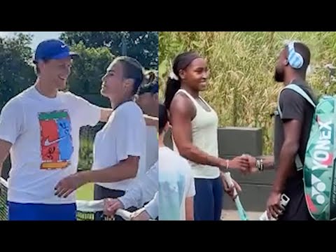 Sinner, Sabalenka, Coco Gauff & Tiafoe Sweet Friendship Moments | Wimbledon 2025