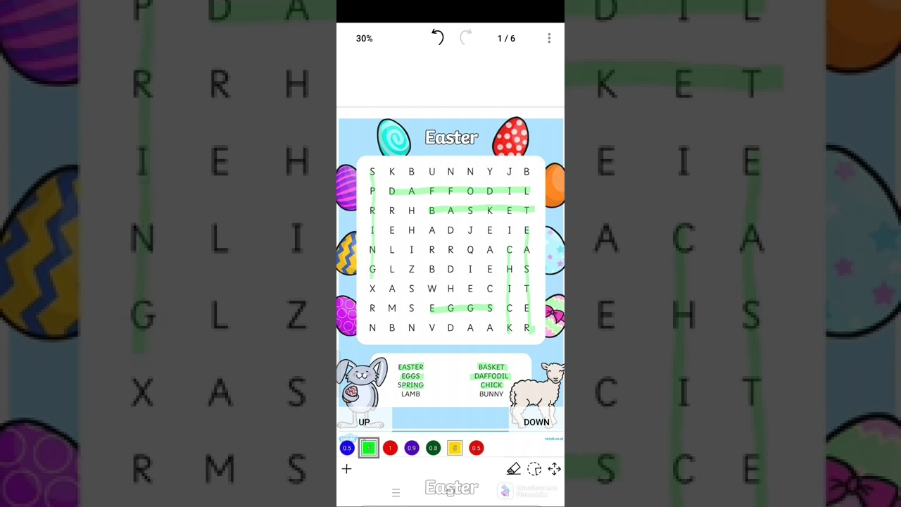 Easter Word Search KS1