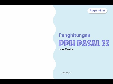 PPh 23 atas jasa maklon