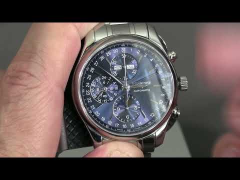 Setting the time and date on the Longines Moonphase Calendar Chronograph
