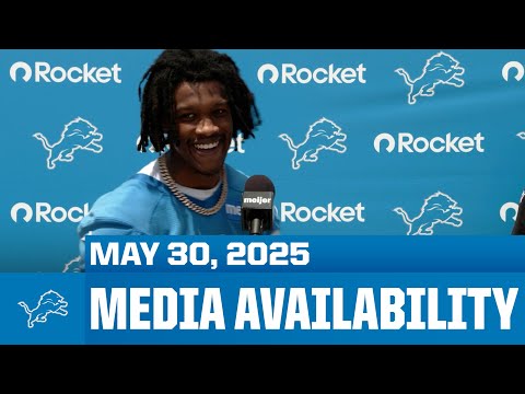 Detroit Lions players meet with the media | May 30, 2025
