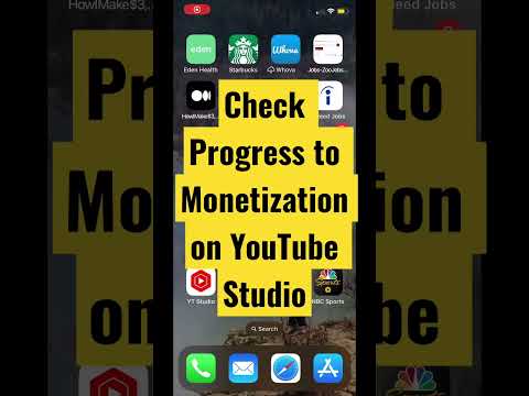 Check Progress to YouTube Monetization on Mobile? ☝️