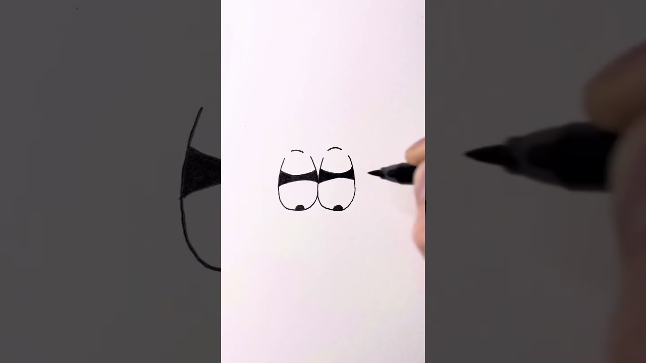 How to draw panda 🐼