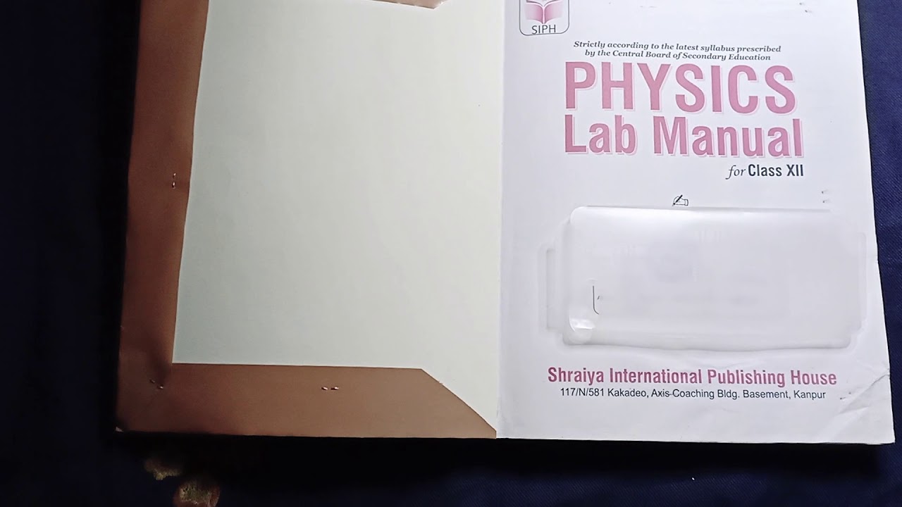 Physics Practical File / Lab Manual Class 12th