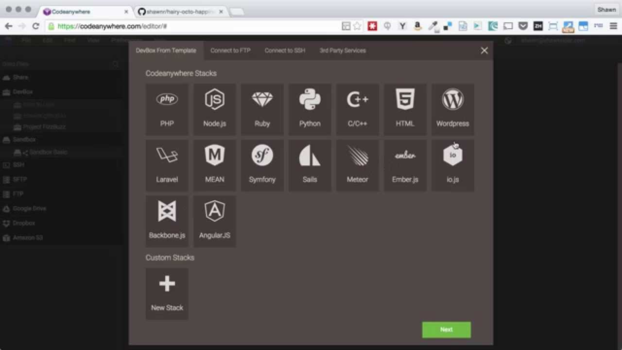 Use CodeAnywhere.com and Github Pages to Publish a Website