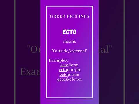 Greek Prefixes - Ecto #shorts