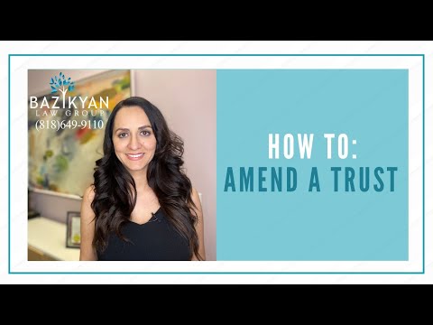 How to: Amend a Trust