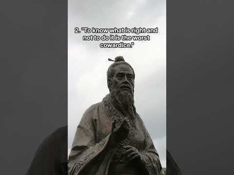 Confucius' Five Wise Sayings, Fifth