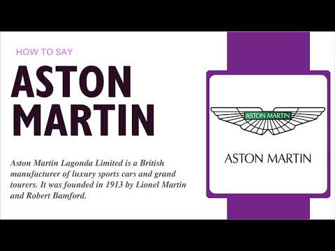 How to Say Aston Martin In British English