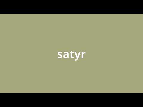 what is the meaning of satyr