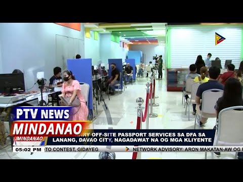 Temporary off-site passport services sa DFA sa Lanang, Davao City, nagadawat na og mga kliyente