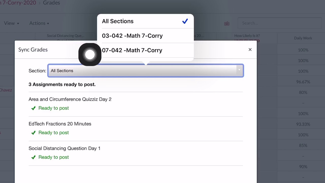 Canvas LMS: How to sync grades from Canvas to Skyward