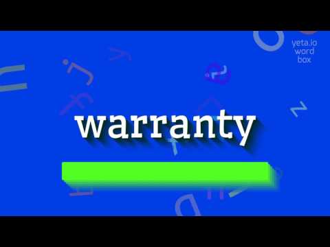 How to say "warranty"! (High Quality Voices)
