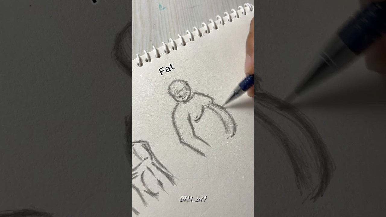 Drawing man body in different shapes #tutorial #art #body #shorts