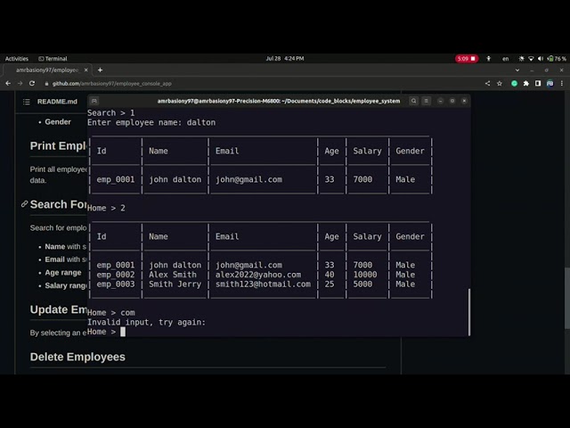GitHub - swe-amr-abdelaziz/employee_console_app: C++ console software of a simple CRUD program ...