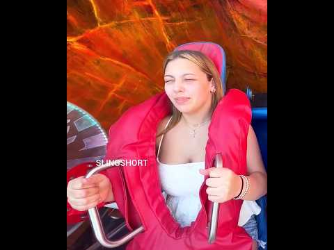 Amazing Slingshot Ride Girl Reaction 🤩 #slingshot #slingshotride #viral #funny #trendingvideo