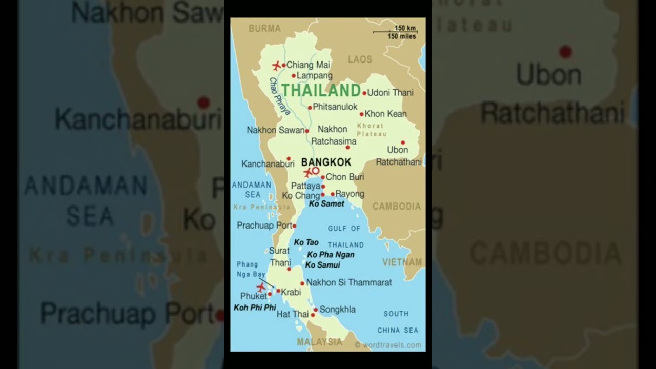 @map of Thailand..... #thailaind......