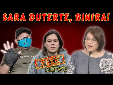 SARA DUTERTE, NANGUNGUNA SA FAKE NEWS! AYON KAY ATTY. CLAIRE CASTRO.