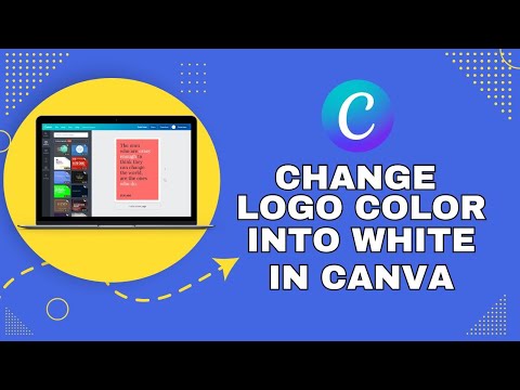 How to Change Logo Color into White in Canva 2024?
