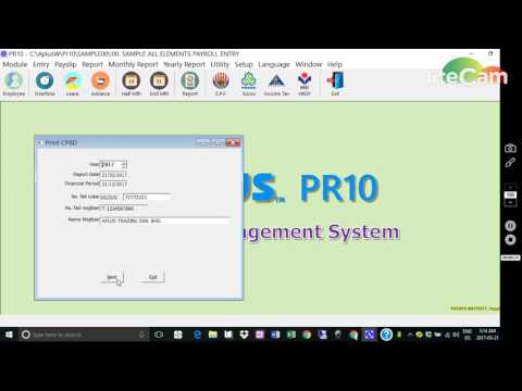 PR 483 HOW TO PRINT INCOME TAX BORANG CP8D