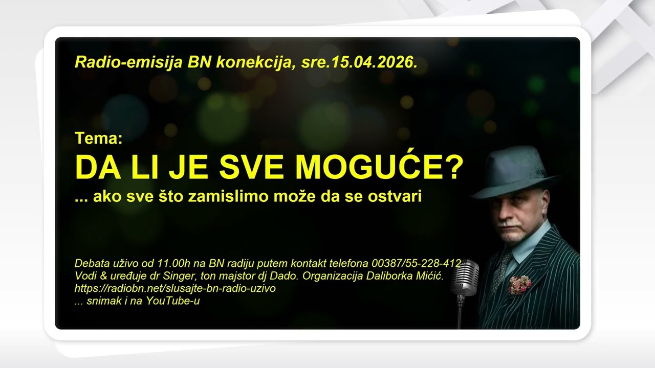 "BN konekcija" 15.4.2026. - BN radio