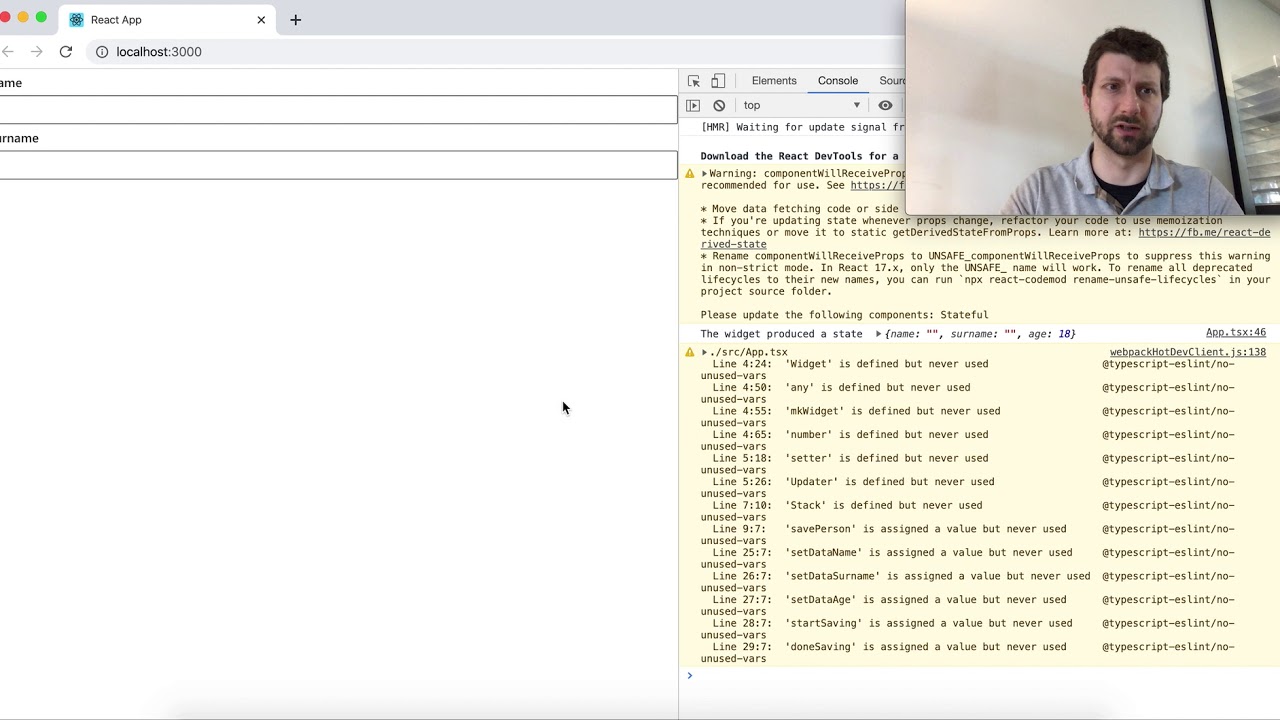 Async state management with React widgets