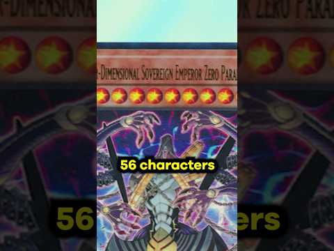 The LONGEST name Yu-Gi-Oh card in the game