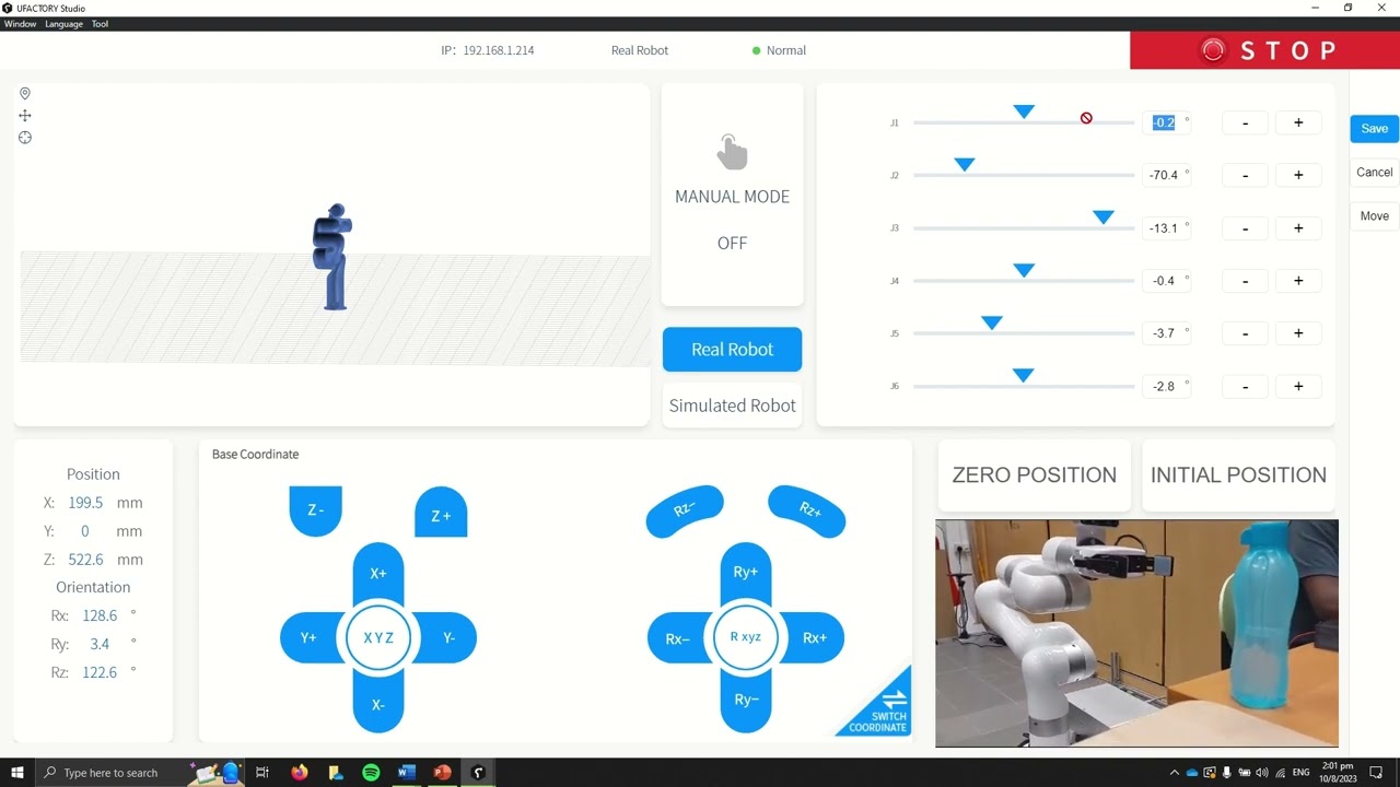 Programming the Xarm6 (Xarm 4/4)