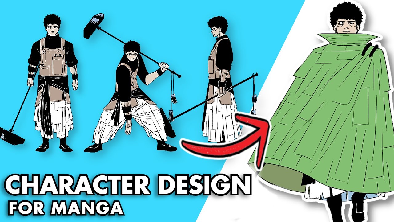How I Designed My Own Manga Characters From Scratch (in one week)