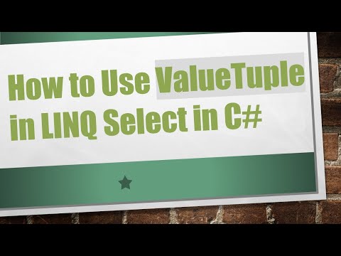 How to Use ValueTuple in LINQ Select in C#