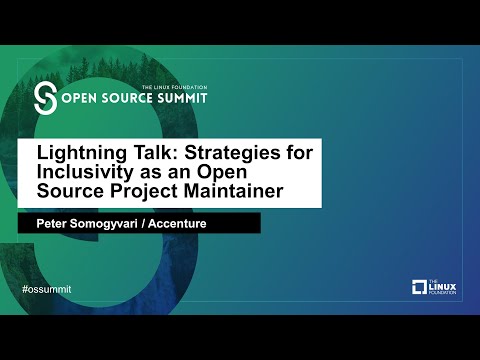 Lightning Talk: Strategies for Inclusivity as an Open Source Project Maintainer - Peter Somogyvari