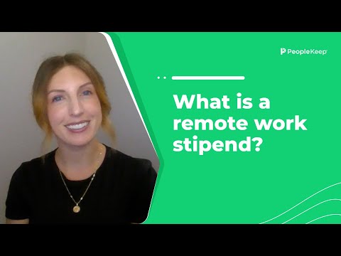 What is a remote work stipend?