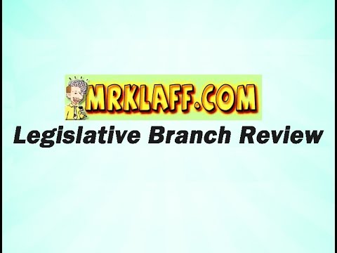 Legislative Branch Review Lesson - Mr. Klaff