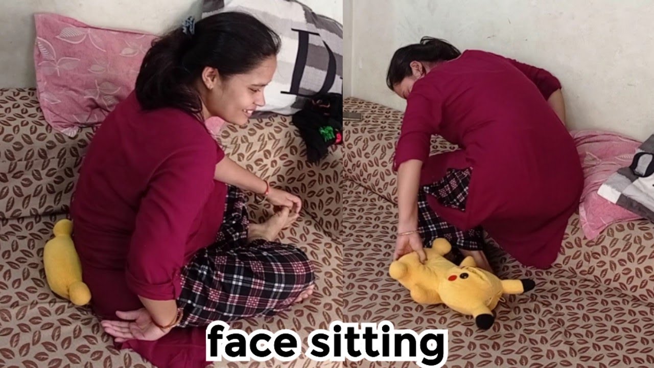 Panda face sitting challenge