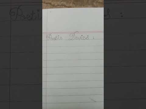 Poetic Devices English calligraphy #art #drawingideas #artist