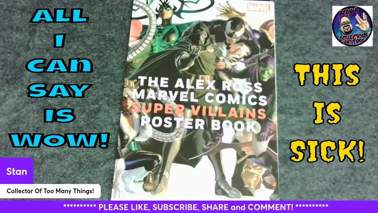 Amazing Alex Ross Super Villain's Poster Book First Look!